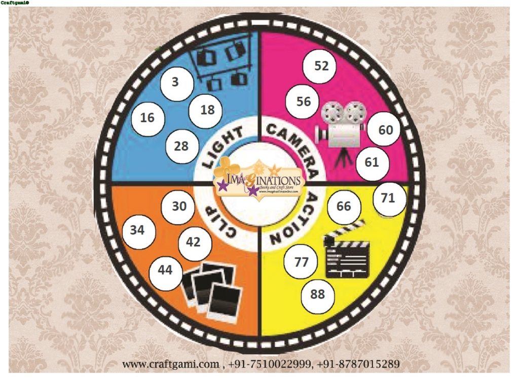 Bollywood Theme - 2 Housie Ticket (24 Tickets) - Craftgami