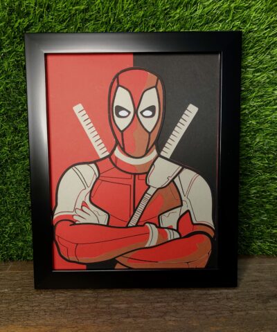 Layered Frame - Deadpool (8” x 10” Size) - Craftgami