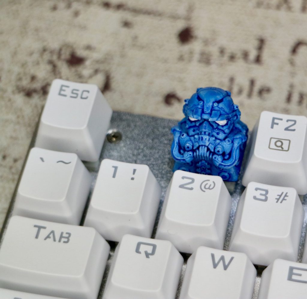 3D Printed Handmade Keycap - Helmet (Blue) for Mechanical Keyboards - 1 ...