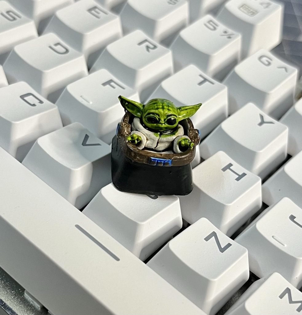 3D Printed Handmade Keycap - Grogu (Baby Yoda) for Mechanical Keyboards ...