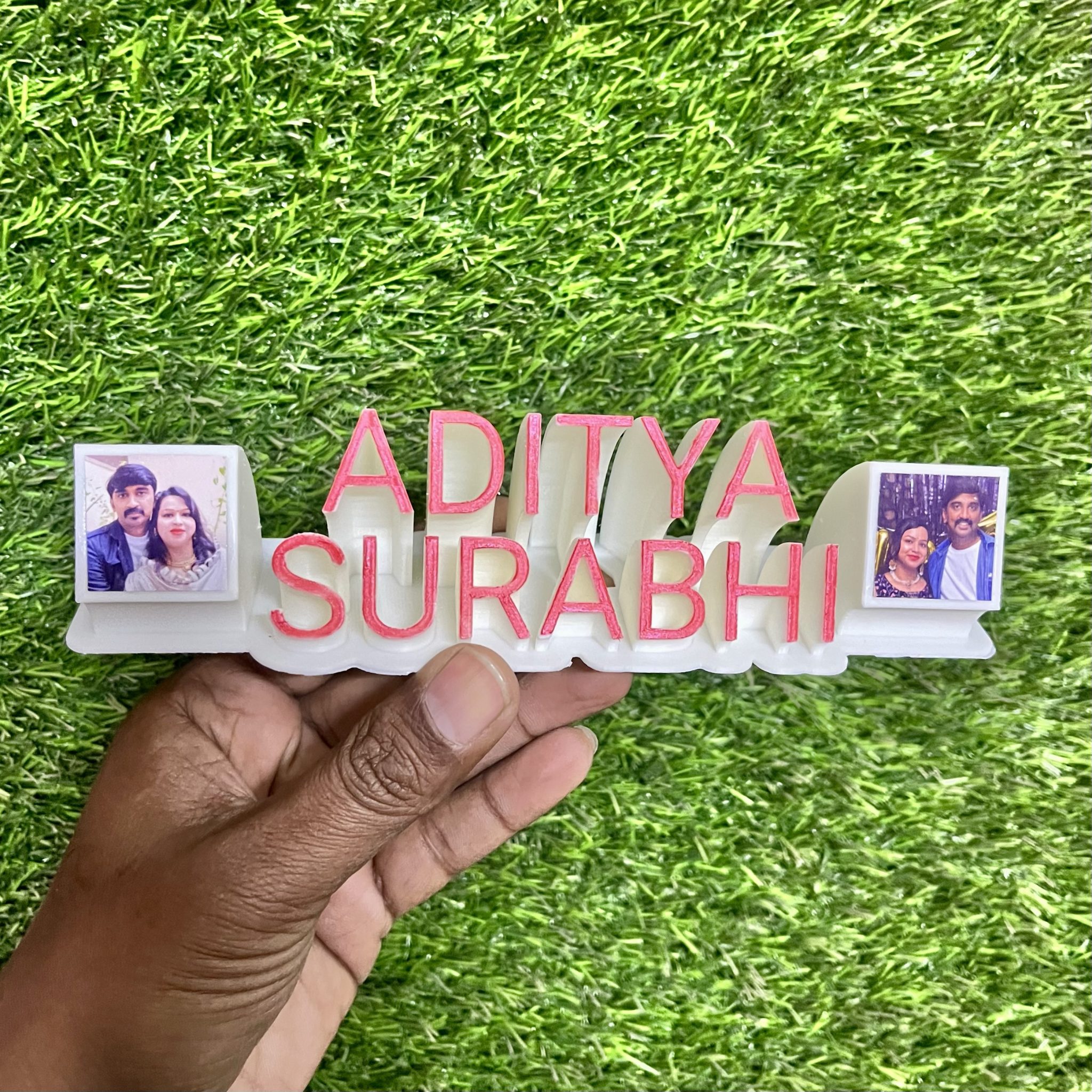 Double Name Plank - Customisable Gift item - Craftgami